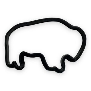 buffalo cookie cutter with easy to push design, for baby showers, work events, and birthday celebrations (4 inch)