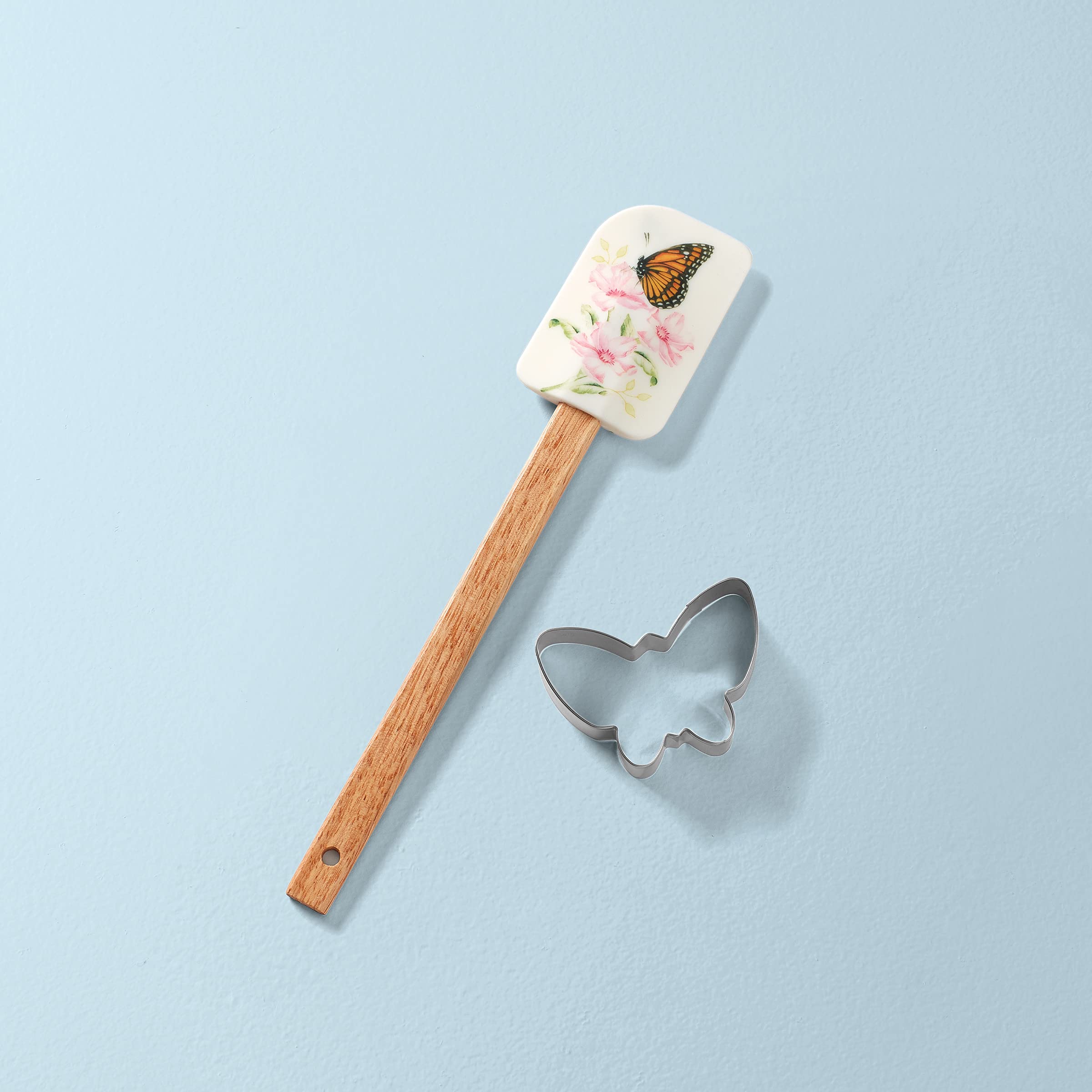 Lenox Butterfly Meadow Spatula & Cookie Cutter Set, 2.56