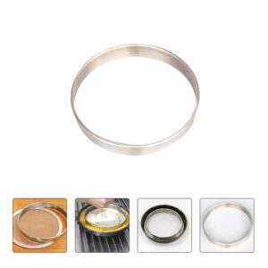 YARNOW Stainless Steel Muffin Rings 7inch Tart Pastry Rings Molds Round Pizza Cutter Egg Pancake Rings Kitchen Baking Tools for Biscuits Donuts Making