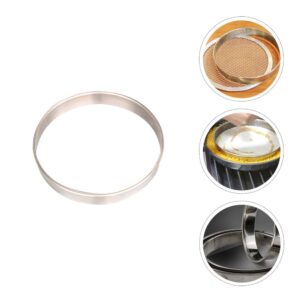 YARNOW Stainless Steel Muffin Rings 7inch Tart Pastry Rings Molds Round Pizza Cutter Egg Pancake Rings Kitchen Baking Tools for Biscuits Donuts Making