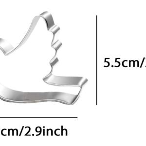 WJSYSHOP Peace Dove Bird Cookie Cutter