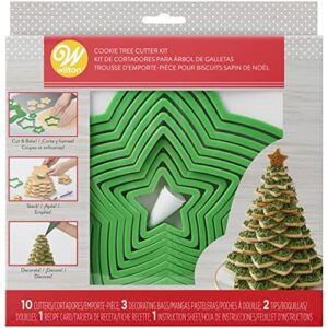 wilton gingerbread cookie tree cutter set