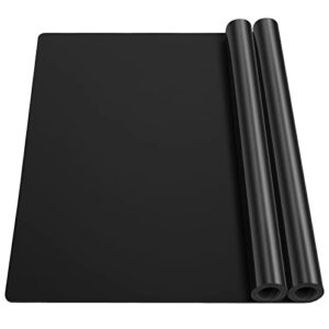 ewen silicone mats for kitchen counter - 27.6"x19.5"x0.08" thick large silicone mat heat resistant mat for countertop, set of 2 2mm counter top protector mat air fryer mat coffee maker mat crafts mat