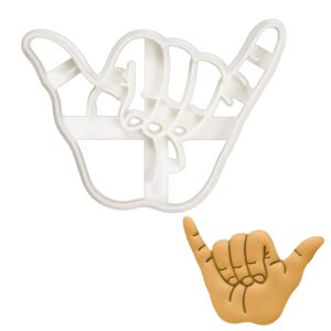 shaka hand sign cookie cutter, 1 piece - bakerlogy