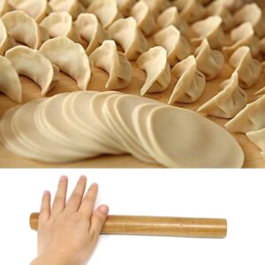 Honbay 1PCS Wooden Rolling Pin Roller Pin Kitchen Dough Roller for Baking Pizza Pasta Bread Pie Cookie Dumpling or Art Craft(11 Inch)