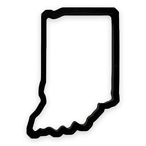 Indiana State Cookie Cutter with Easy to Push Design (4 inch)