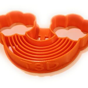 T3D Cookie Cutters Rainbow Cookie Cutter, Suitable for Cakes Biscuit and Fondant Cookie Mold for Homemade Treats, 3.40'' x 2.09'' x 0.55''