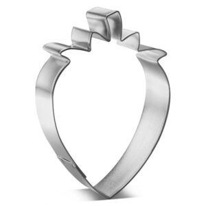 strawberry fruit 3.5 inch cookie cutter from the cookie cutter shop – tin plated steel cookie cutter – made in the usa