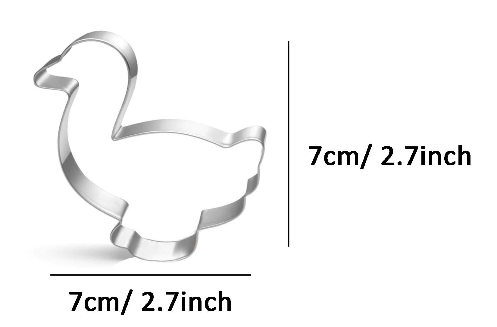 WJSYSHOP Duck Goose Shape Cookie Cutter