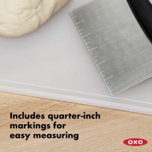 OXO Good Grips Stainless Steel Dough Blender and Cutter and Good Grips Stainless Steel Scraper & Chopper