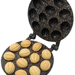 Walnut Cookie Maker 12 halves non-stick coating granite stone Cookies Pastry