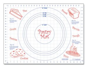 cut n' funnel large premium flexible plastic pastry mat 24" x 18" made in the usa of bpa free flexible plastic