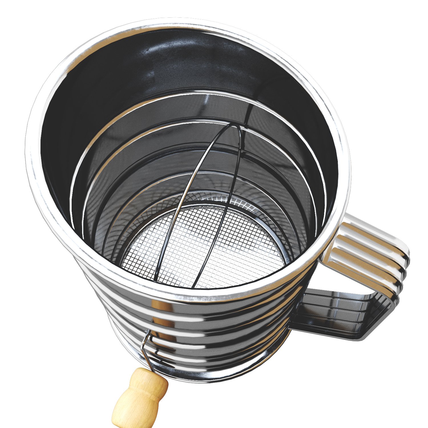 Stainless Steel Sifter Sieve Mesh Strainer for Flour Fruits Vegetables Cleaning Sifting Essential Kitchen Tools