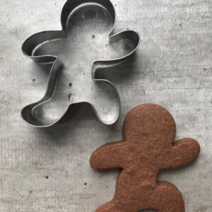 LILIAO Christmas Running Gingerbread Man Cookie Cutter - 3.6 x 4.2 inches - Stainless Steel