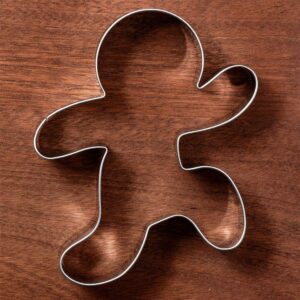 LILIAO Christmas Running Gingerbread Man Cookie Cutter - 3.6 x 4.2 inches - Stainless Steel