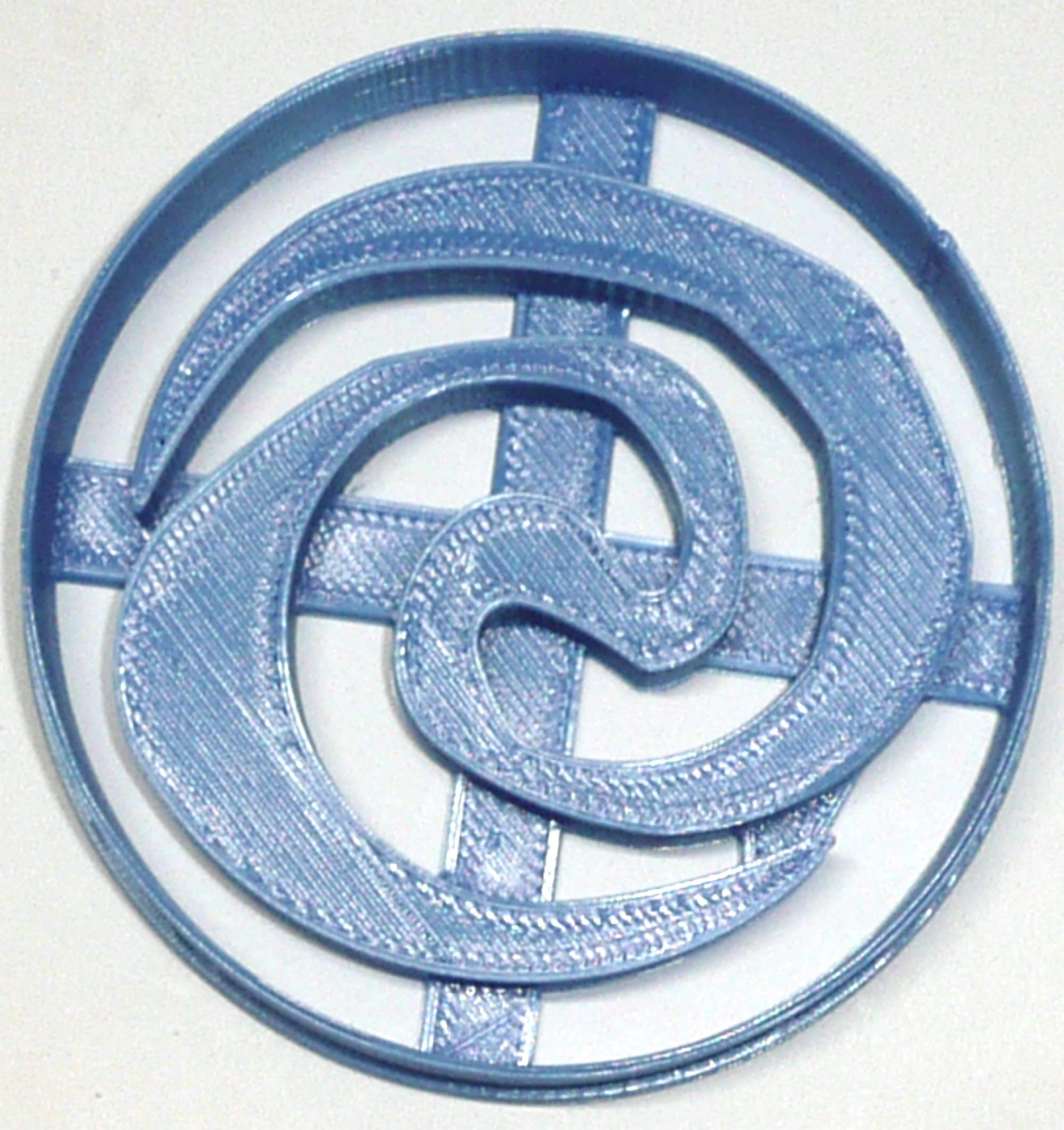 INSPIRED BY SPIRAL SWIRL SYMBOL MOANA THEME MOVIE COOKIE CUTTER MADE IN USA PR2658