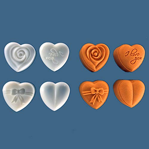 Plastic Mooncake Mold 30g Heart Stamp Cookie Cutter Mould DIY Baking Accessories