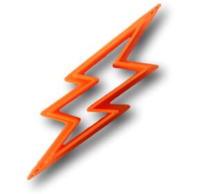 lighting bolt cookie cutter (2 inch)