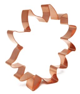 sunflower head copper cookie cutter