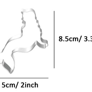 WJSYSHOP Mermaid Shape Cookie Cutter