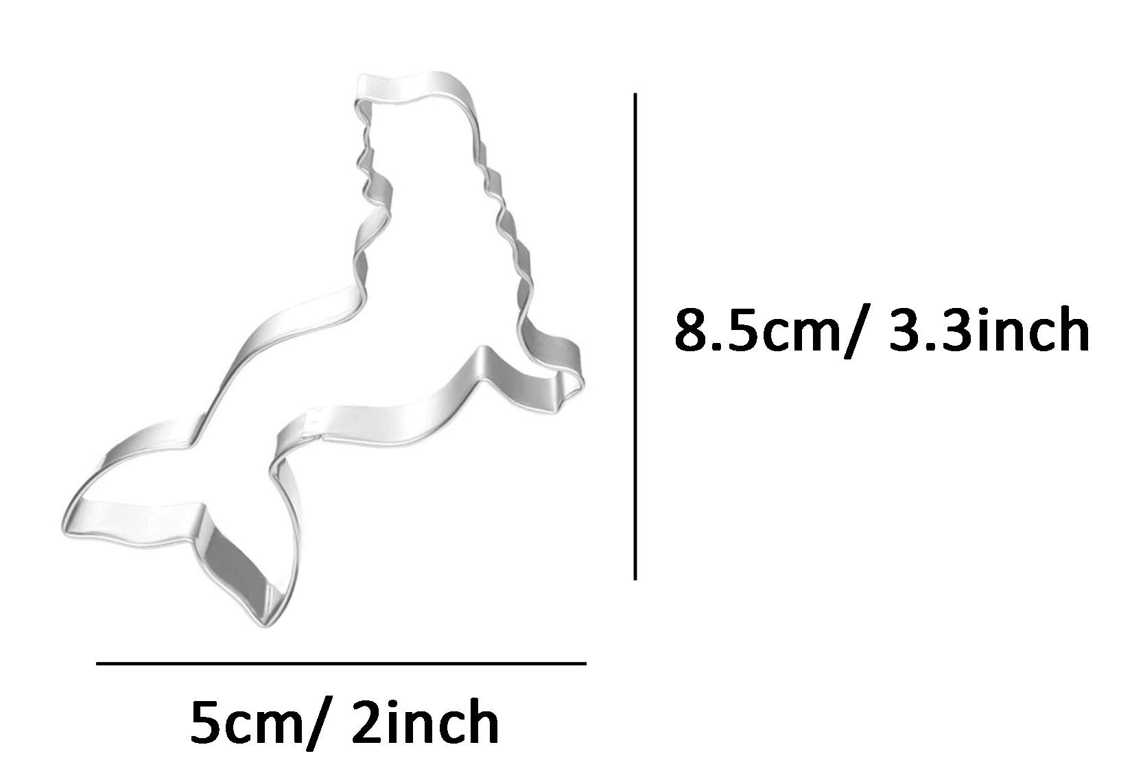 WJSYSHOP Mermaid Shape Cookie Cutter