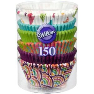 wiltons citrus circles standard baking cups - 150ct