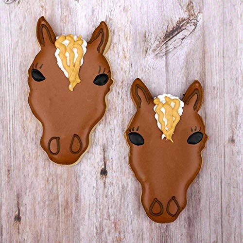 Horse Head Farm Animal Cookie Cutter, Premium Food-Grade Stainless Steel, Dishwasher Safe (Horse Head)