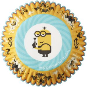 wilton 50 count despicable me 3 minions cupcake liners, assorted