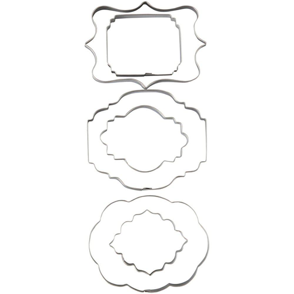 Wilton 6 Piece Plaque Fondant Cut-Outs Set