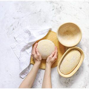 Mrs. Anderson's Baking, Round Brotform Bread-Proofing Basket, Palmwood Rattan