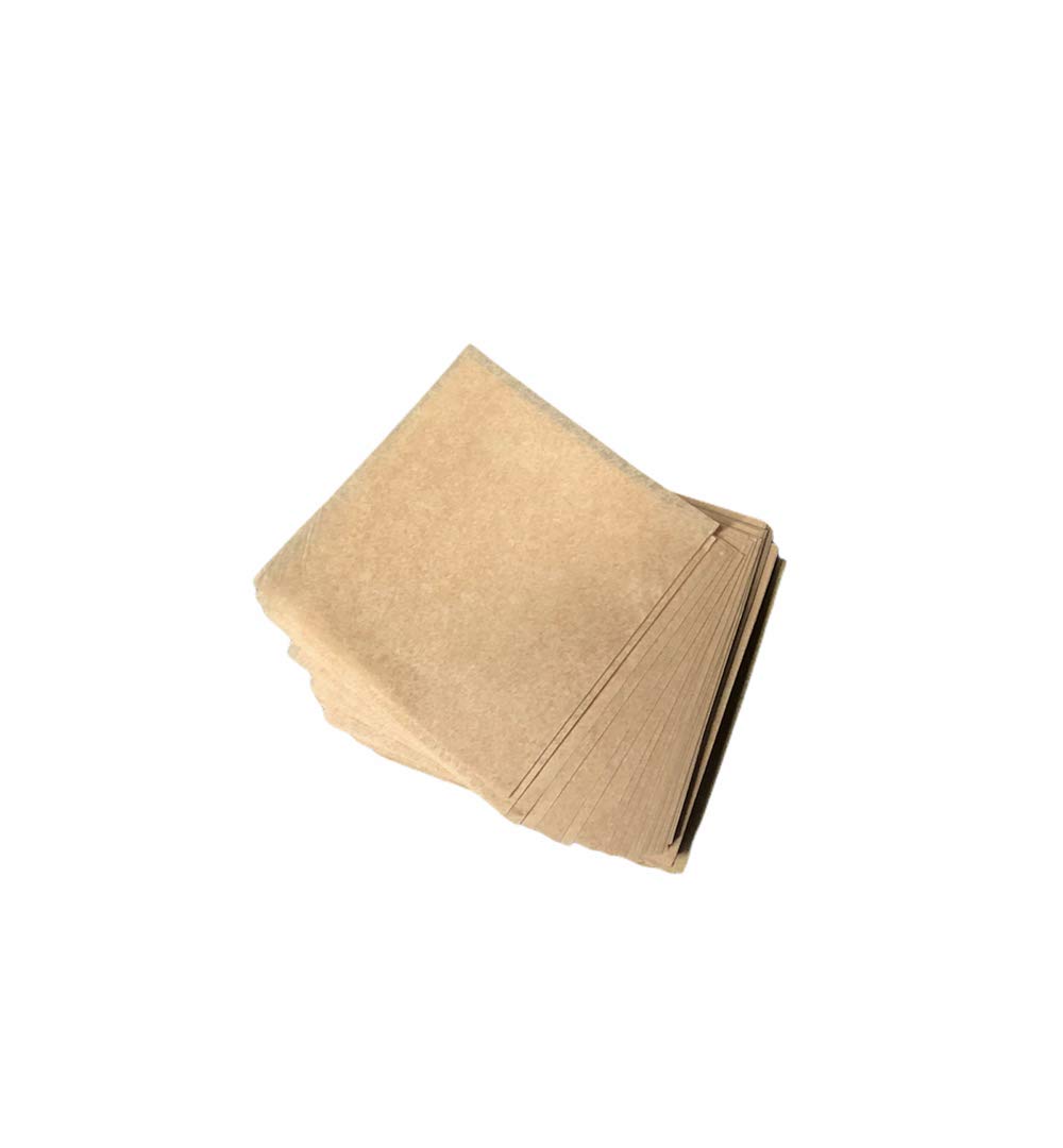 2000 pcs 2x2 Inch Parchment Paper Squares | Worthy Liners pre-cut white and unbleached sheets (Unbleached)