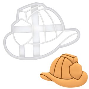 fire helmet cookie cutter, 1 piece - bakerlogy