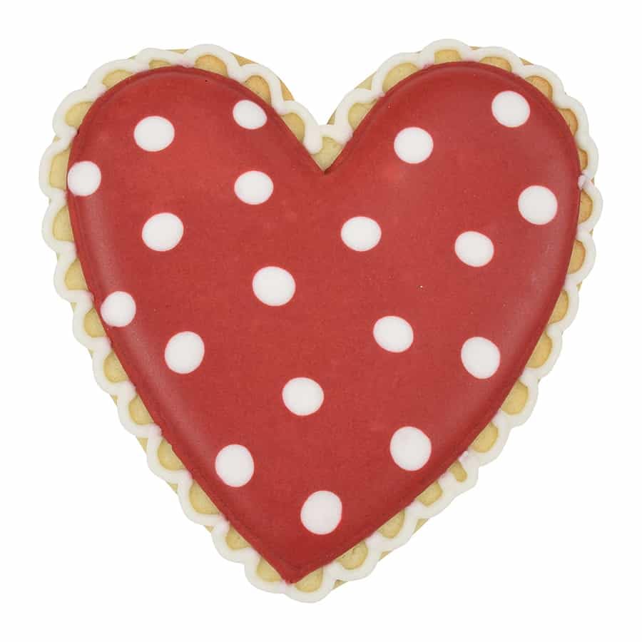 R & M International Heart Soft-Grip Cookie Cutter, One Size, Red