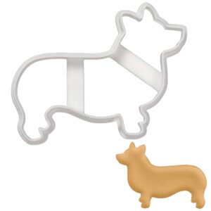 corgi pembroke silhouette cookie cutter, 1 piece - bakerlogy