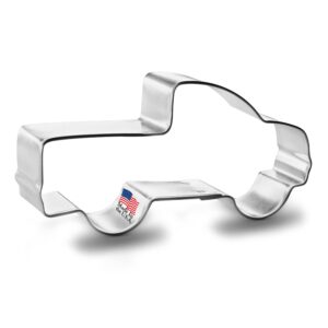 Pick Up Truck Cookie Cutter 4 Inch – Made in the USA – Foose Cookie Cutters Tin Plated Steel - Pick Up Truck Cookie Mold