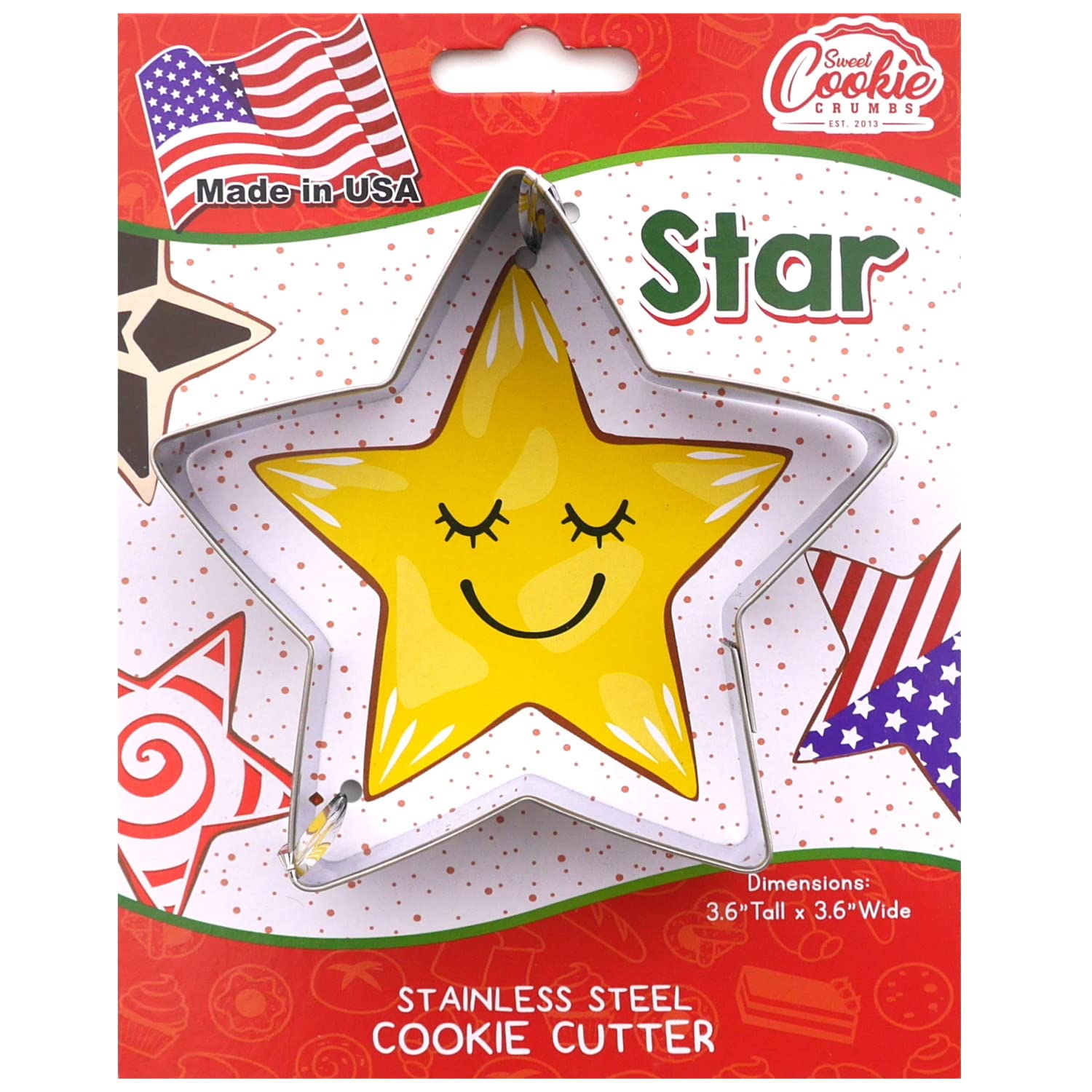 Sweet Cookie Crumbs Star Cookie Cutter- Stainless Steel