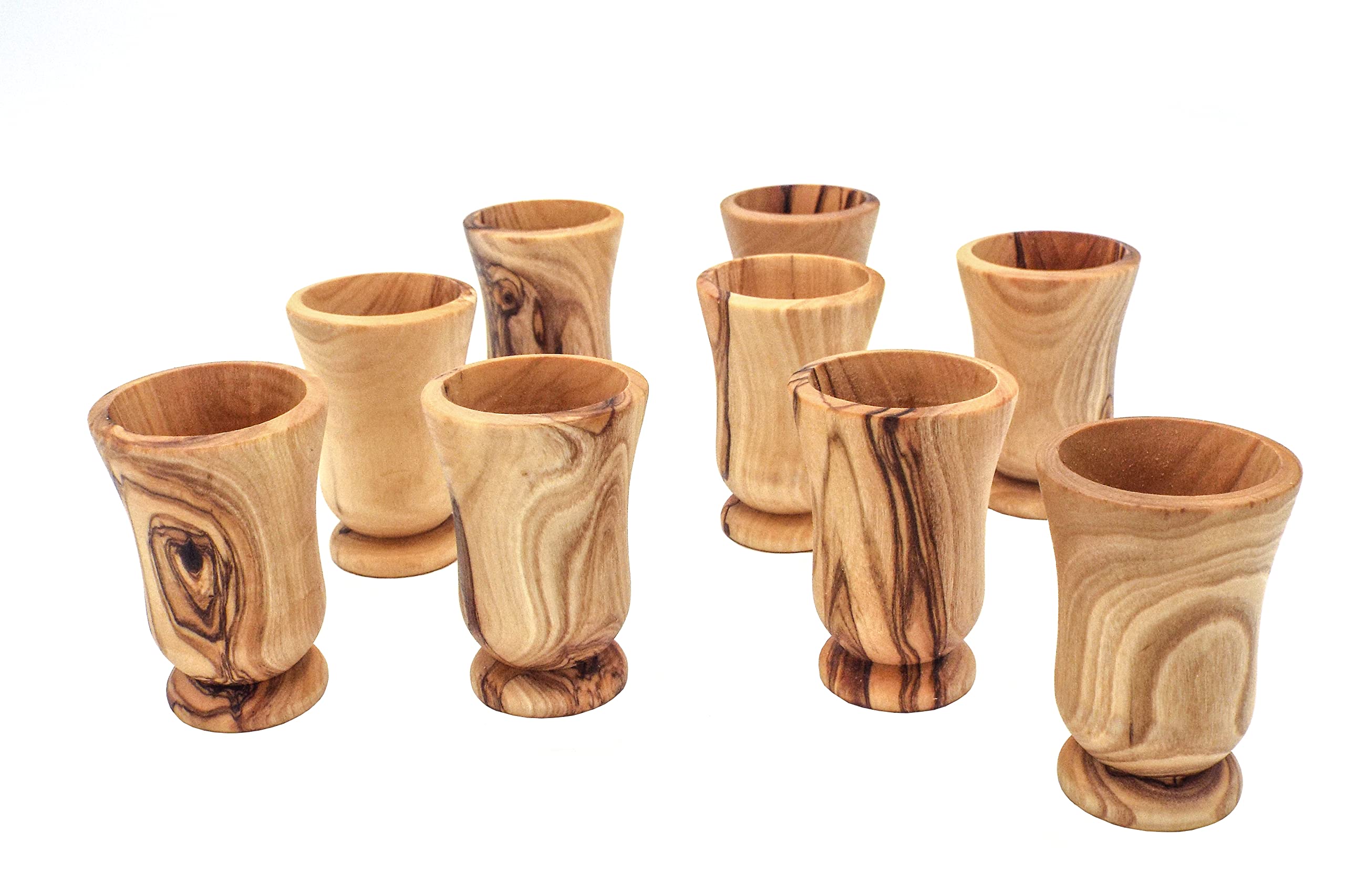 Olive Wood Communion Cups/Set (2.5’’), The Lord’s Supper Cups (6 Pcs) – Quality Communion Cups From The City of Truth, Jerusalem