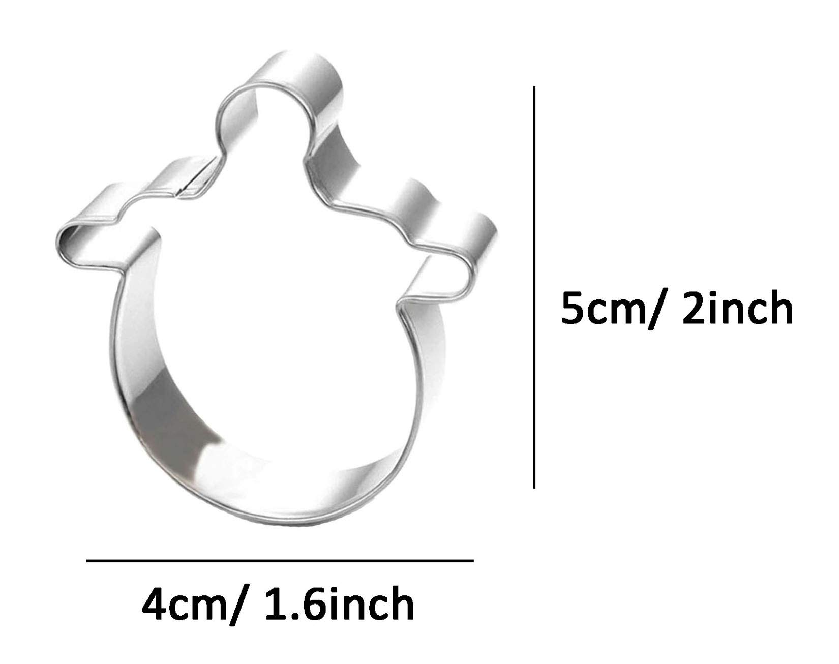 WJSYSHOP Mini Baby Pacifier Cookie Cutter Stainless Steel