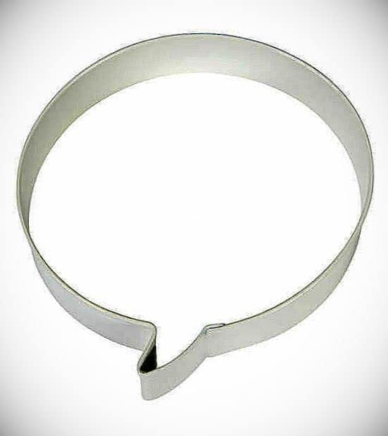 1 Speech Bubble Shaped Cookie Cutter 3.25" Plastic Cookie Cutters Shapes for Baking Cookie Supplies