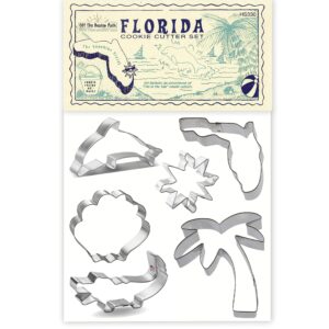 Florida Tin Cookie Cutter 6 Pc Set Hs330