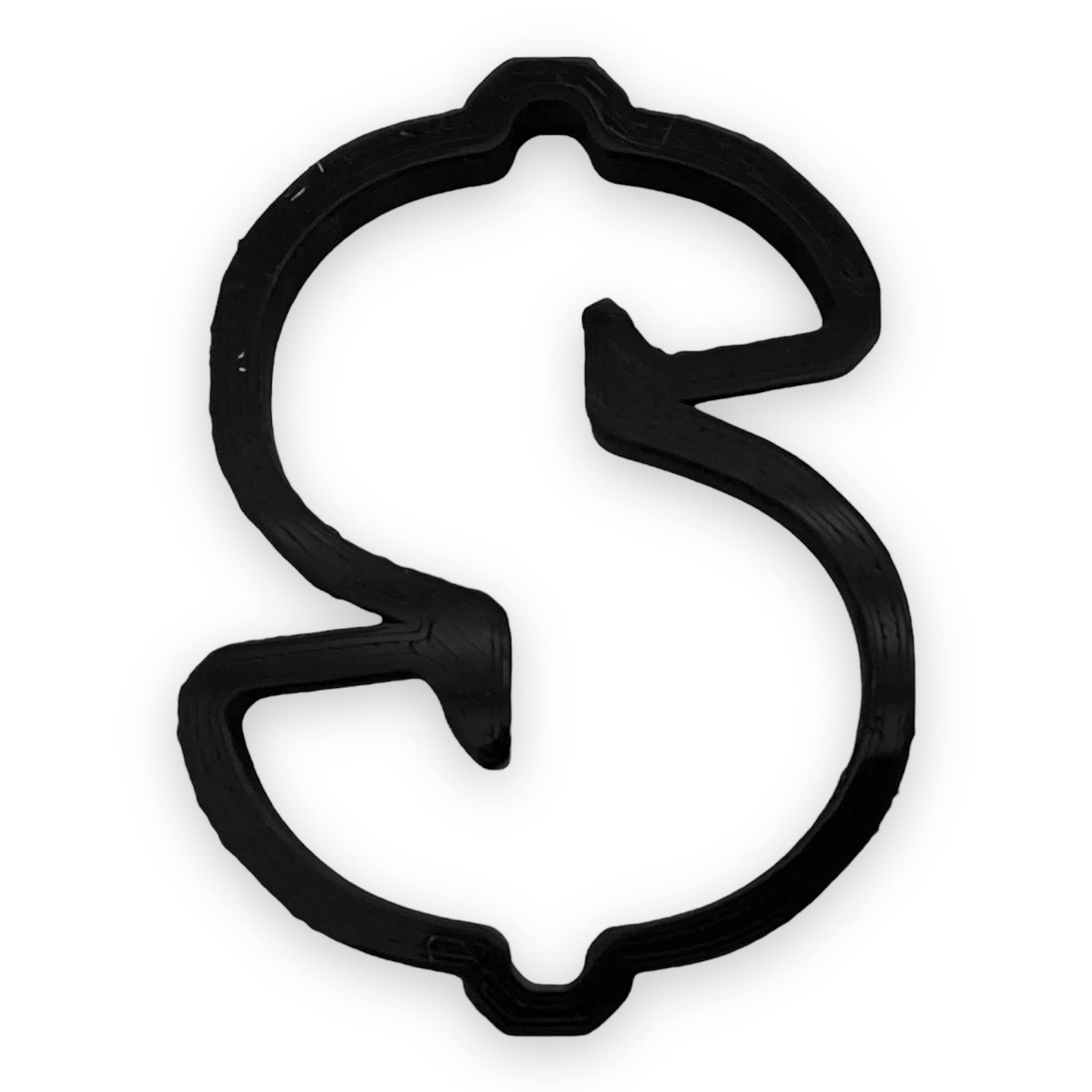 Dollar $ Money Sign Cookie Cutter with Easy to Push Design (3 inch)