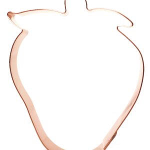 4 Inch Strawberry Fruit Copper Cookie Cutter