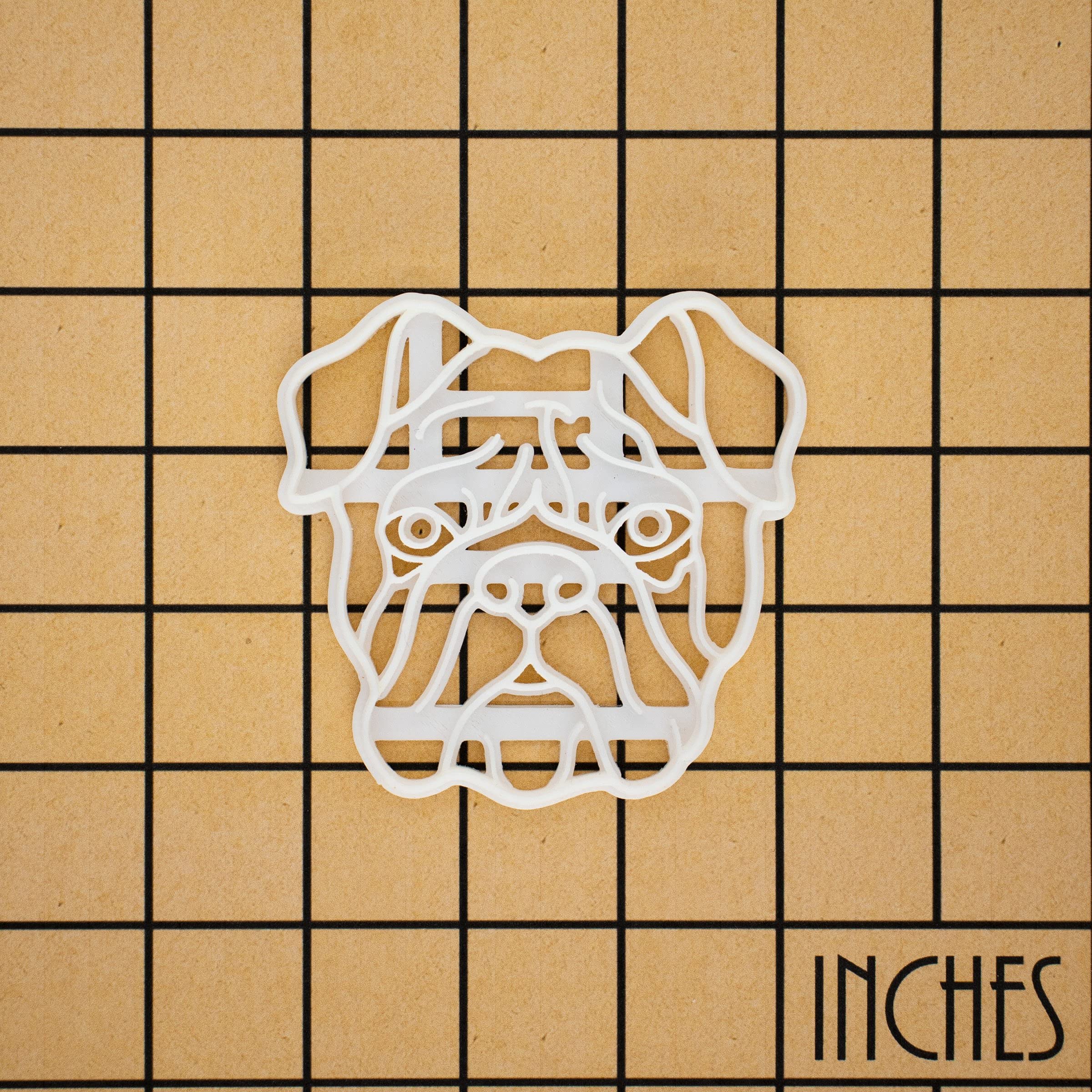 English Bulldog Face cookie cutter, 1 piece - Bakerlogy