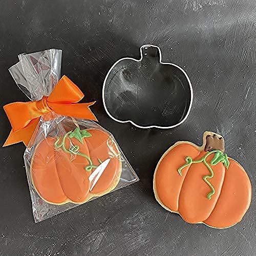 Pumpkin Cookie Cutters 2-Pc. Set Made in USA by Ann Clark, 4", 3"