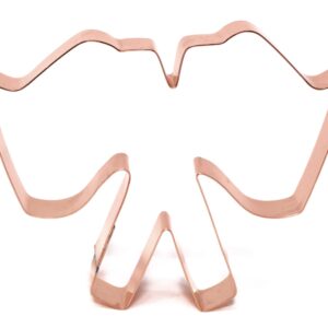 Crossed Finish Line Flags Copper Cookie Cutter