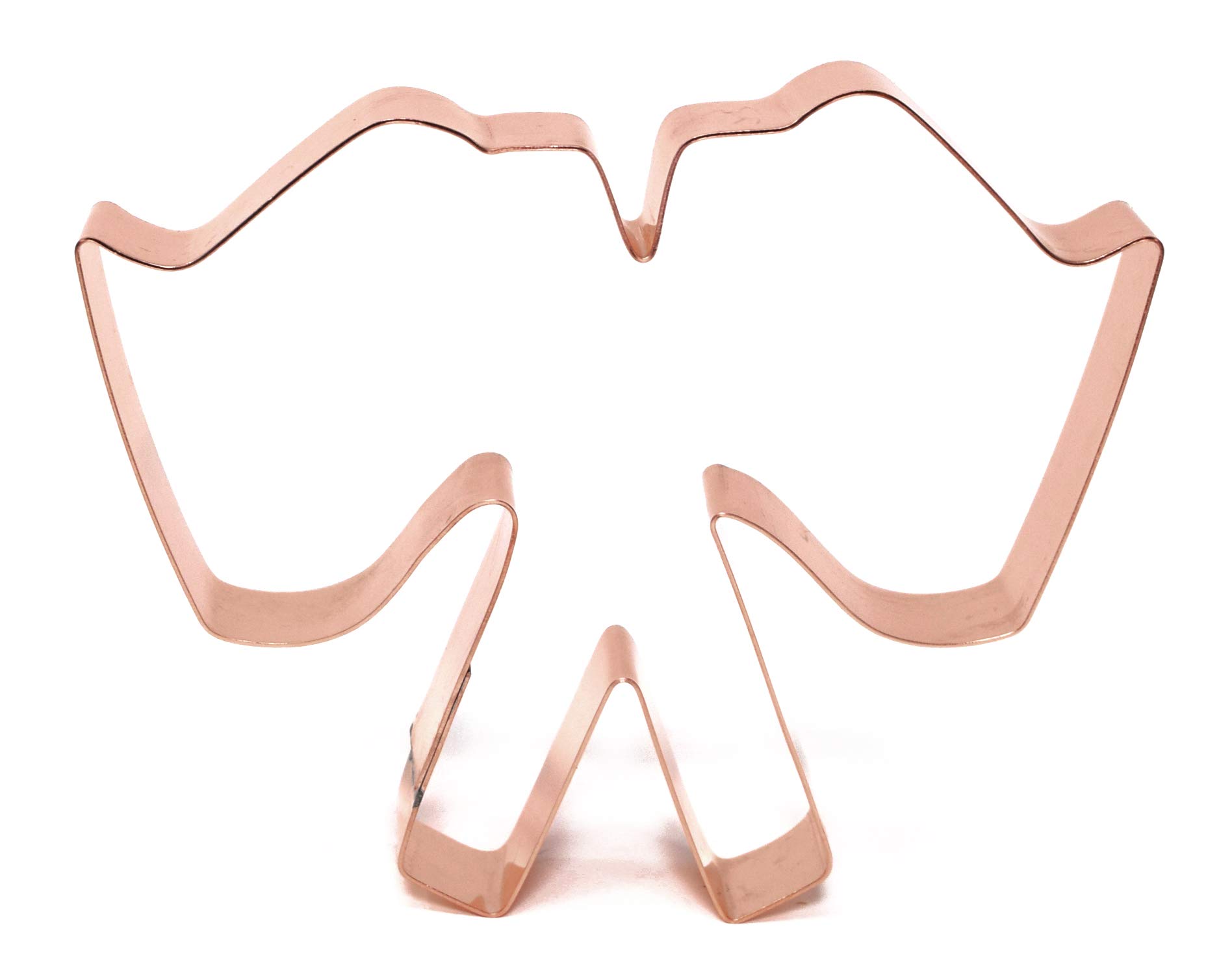 Crossed Finish Line Flags Copper Cookie Cutter