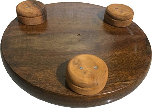 Shradha Trading Wooden Rolling Circular Board, Wooden Chakla, Wooden Rolling Board,Chapati Maker