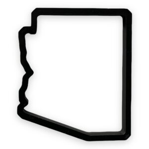 arizona state cookie cutter with easy to push design (4 inch)