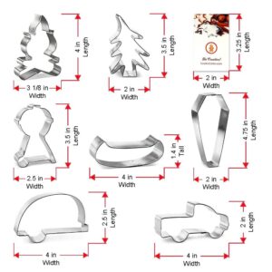 Welcome To Our Campsite Cookie Cutter 7 Pc Set HS0421- Foose Cookie Cutters - USA Tin Plated Steel