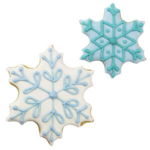 Christmas Snowflake Cookie Cutters 2-Pc Set Made in USA by Ann Clark, 2.5", 3.25"